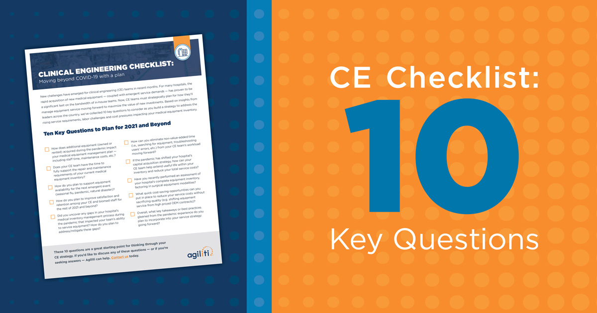 CE Checklist: Moving Beyond COVID-19 With a Plan | Agiliti